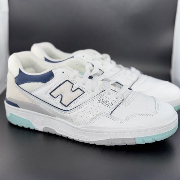 Nike | Shoes | New Balance 55 White Winter Fog Navy | Poshmark